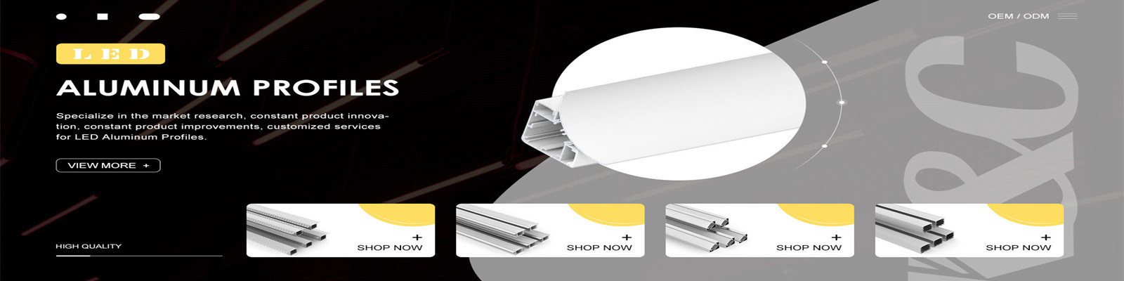 Quality LED Strip Aluminium Profile & Recessed Aluminum LED Profile ...