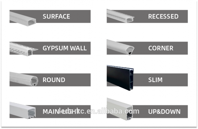 Diameter 60mm aluminum profile round for led tube light