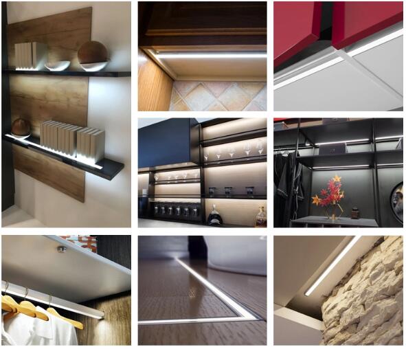 2m 6063 T5 Aluminum Track For Led Strip Lighting