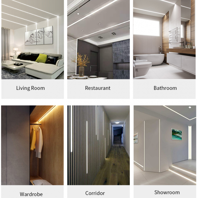 IP20 LED Corner Aluminium Profile Channel For Led Strip Light
