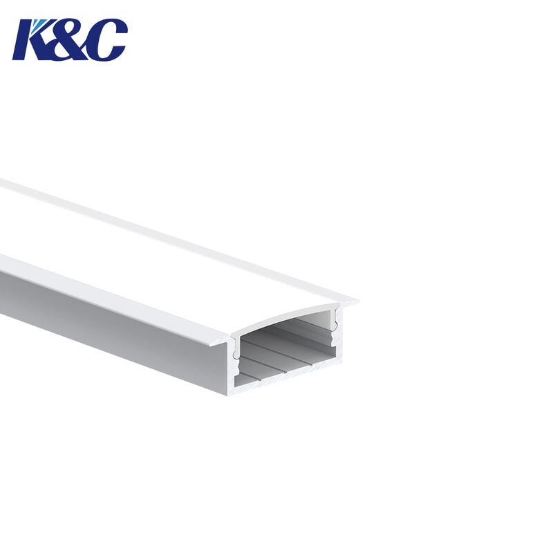 6063 T5 Recessed LED Profile with Sandblasting Oxidation for Embedded ...
