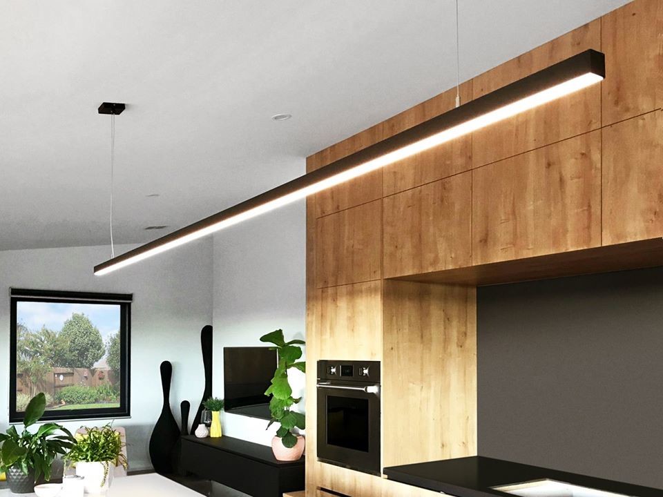 Suspended LED Aluminium Profile Super Bar Light Housing U Shape Surface ...