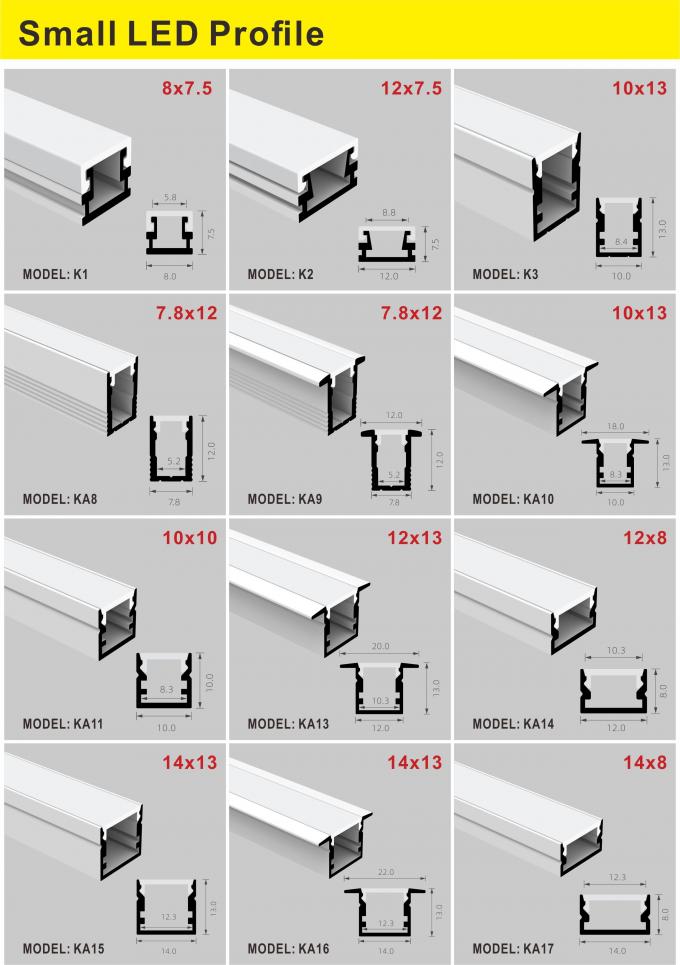 IP65 LED Strip Aluminum Channel Flexible Bendable LED Strip Light ...
